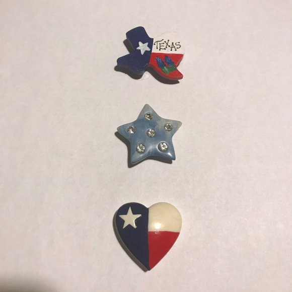 Accessories | Set Of 3 Vintage 8s90s I Love Texas Button Covers | Poshmark